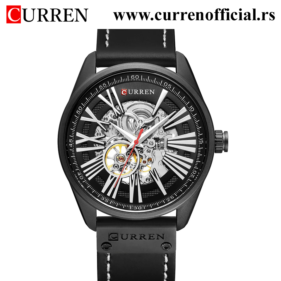 Curren Mechanical Carryan Black - Curren Satovi